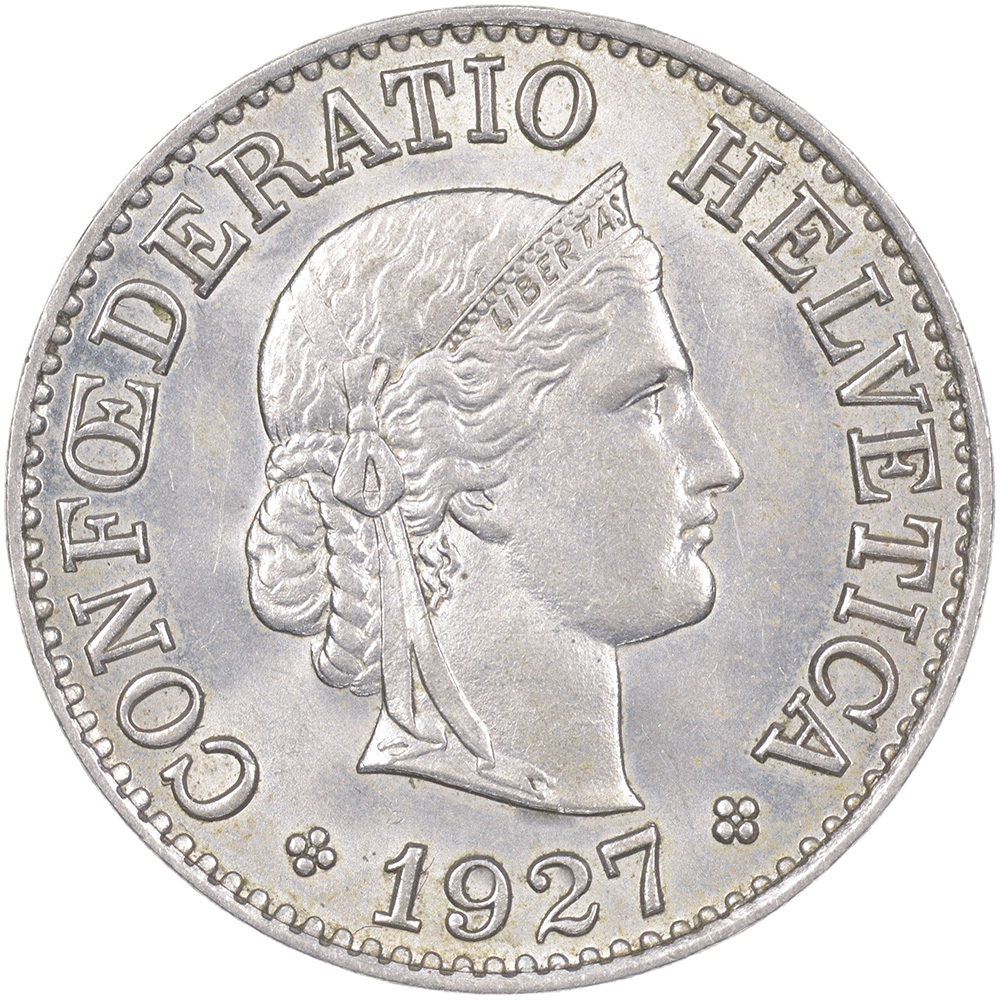 10 Rappen, 1927, unz/stgl | Marcel Häberling Numismatik