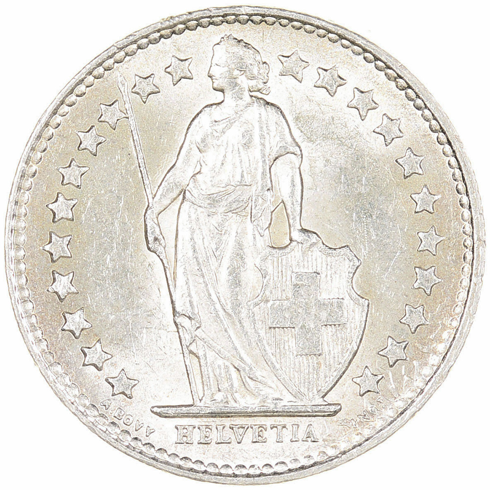 50 Rappen, 1946, fast unzirkuliert, gleichstehend | Marcel Häberling Numismatik