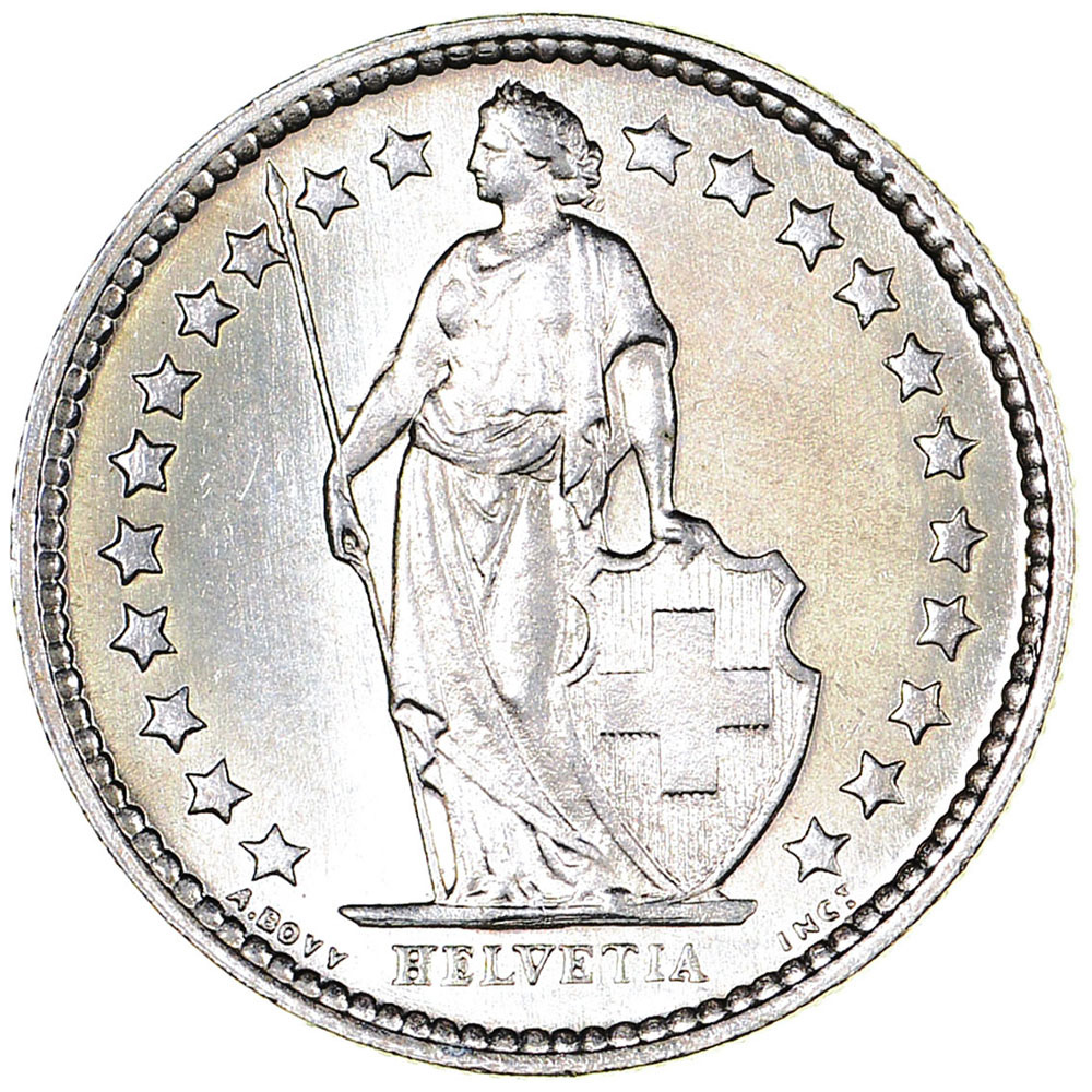 50 Rappen, 1957, Stempelglanz | Marcel Häberling Numismatik