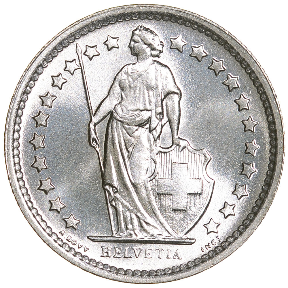 50 Rappen, 1965, Stempelglanz | Marcel Häberling Numismatik