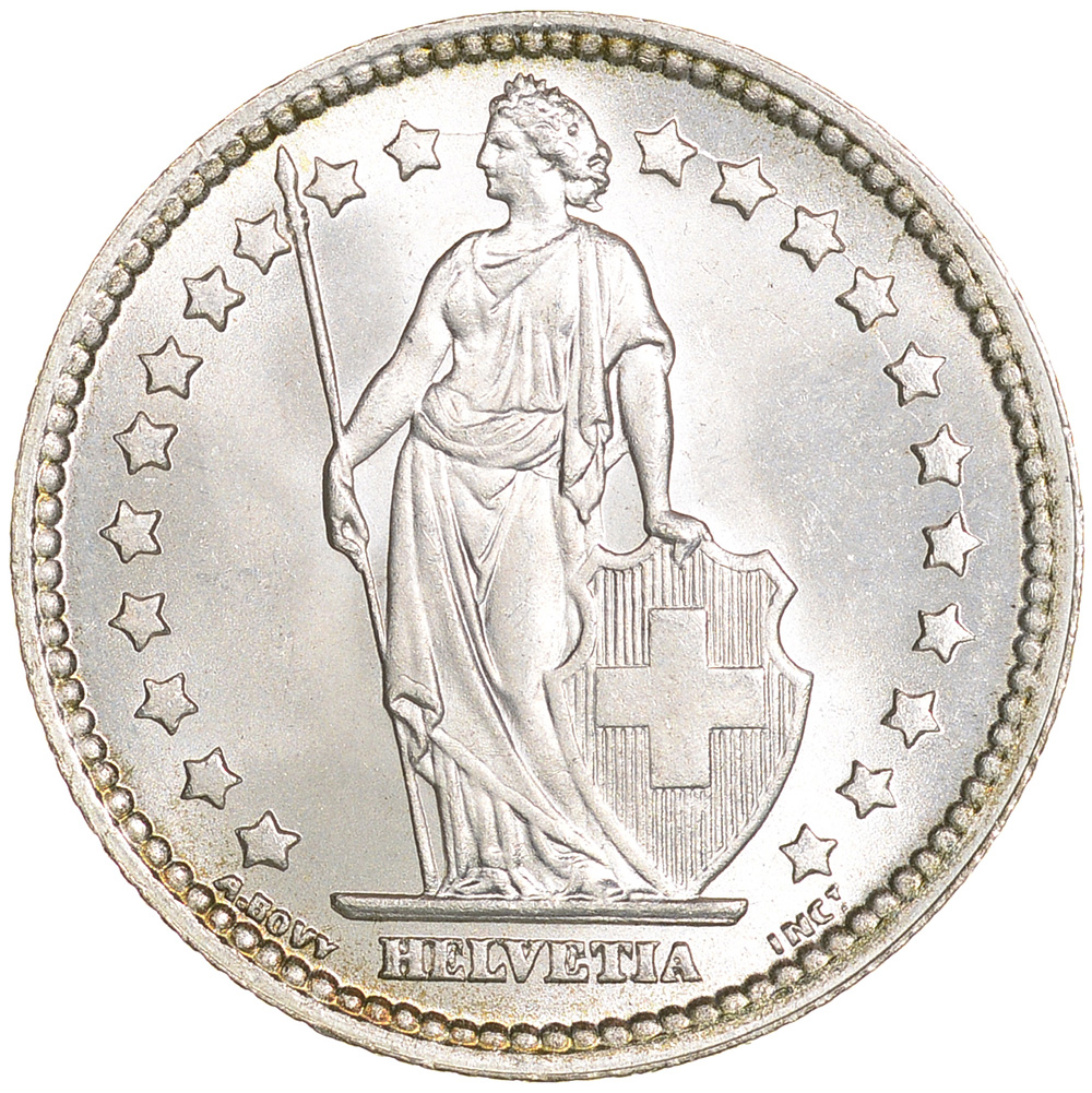 1 Franken, 1944, Stempelglanz | Marcel Häberling Numismatik