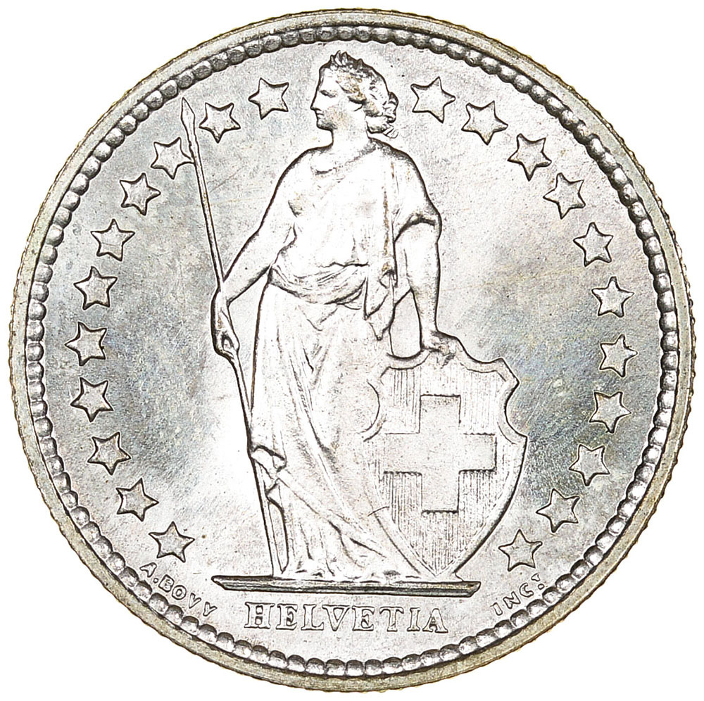 50 Rappen, 1963, Stempelglanz | Marcel Häberling Numismatik